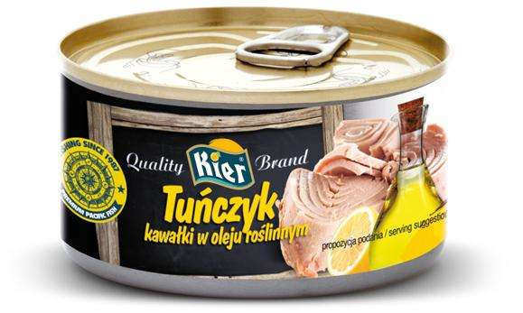Tuńczyk kawałki w oleju 170g Kier