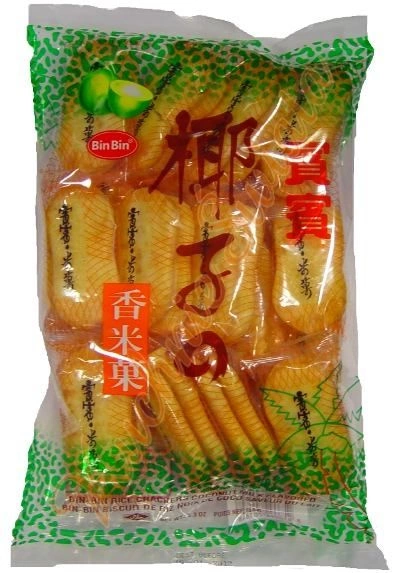 Krakersy ryżowo - kokosowe Bin Bin 150g